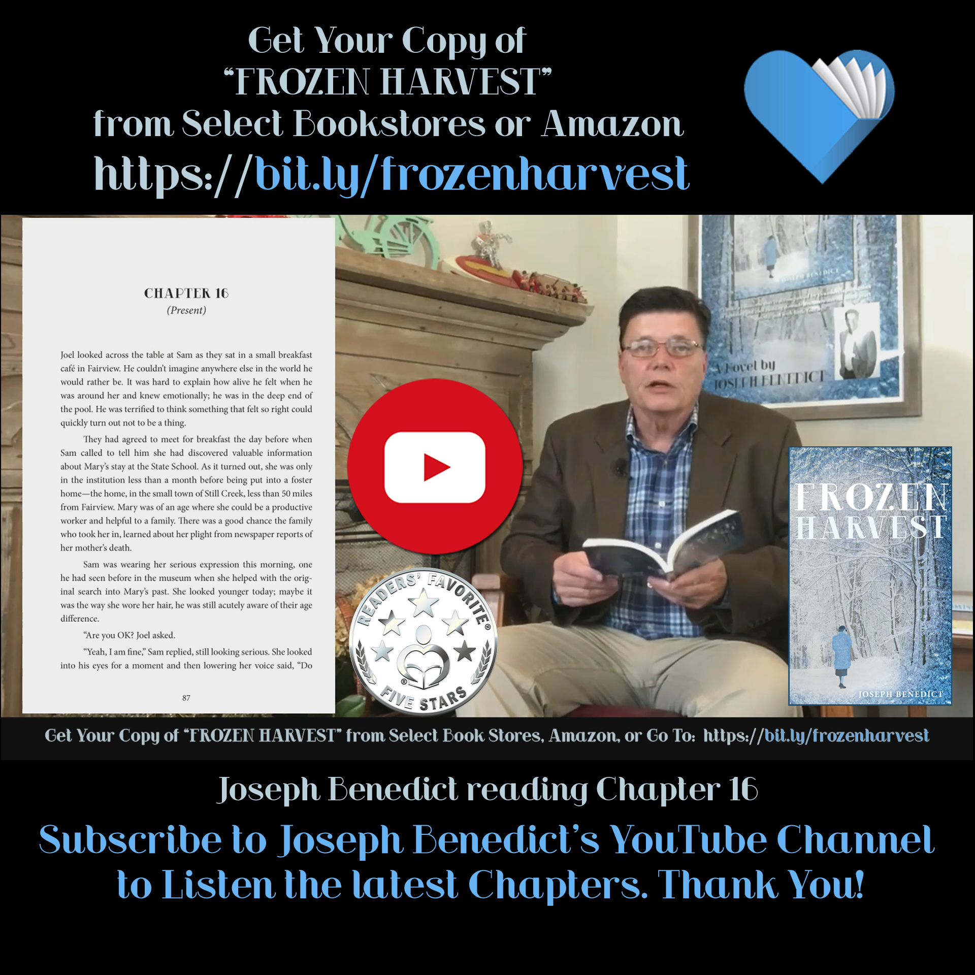 Joseph Benedict Reads Chapter 16 of “Frozen Harvest” – The Cold Case ...