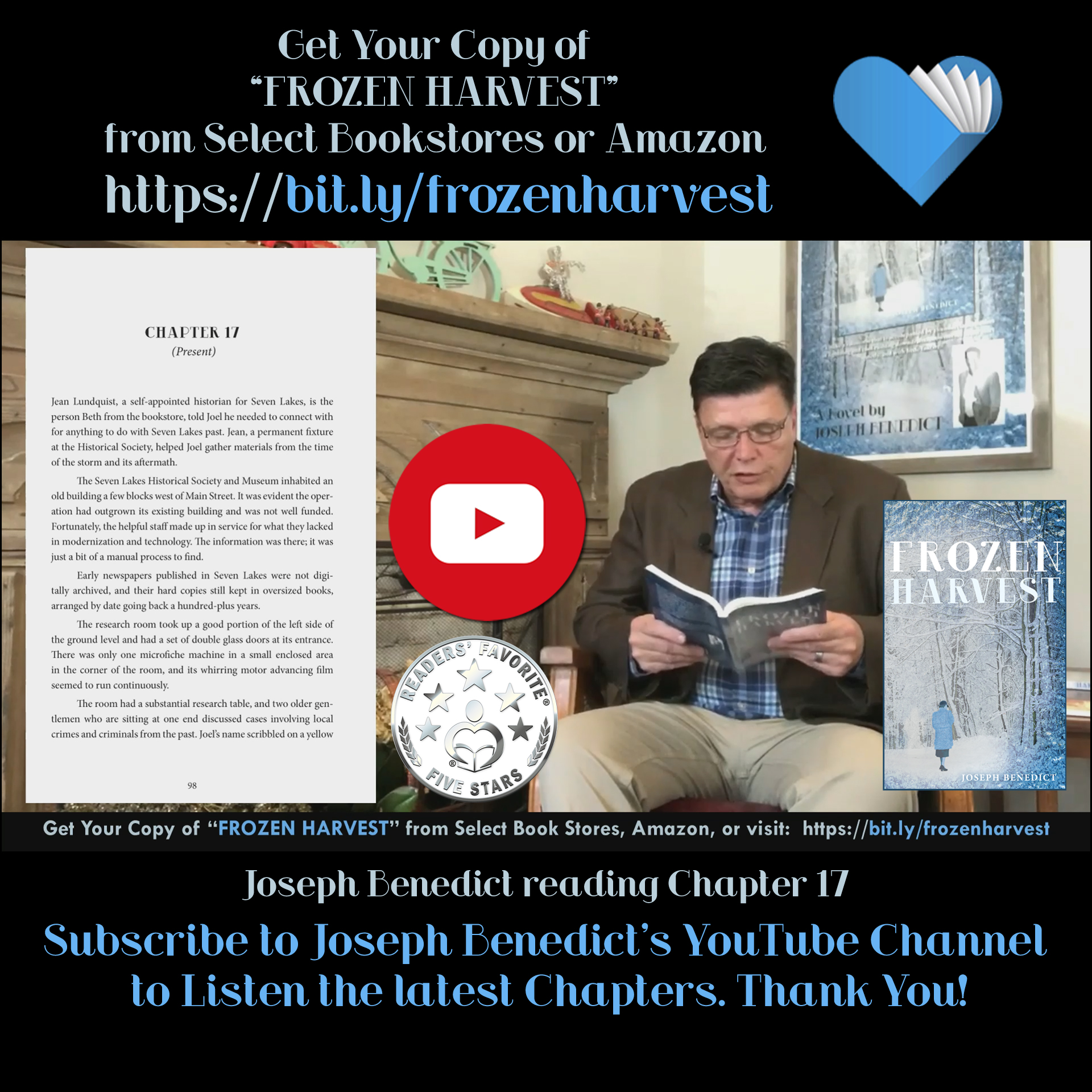 Joseph Benedict Reads Chapter 17 of “Frozen Harvest” – The Cold Case ...